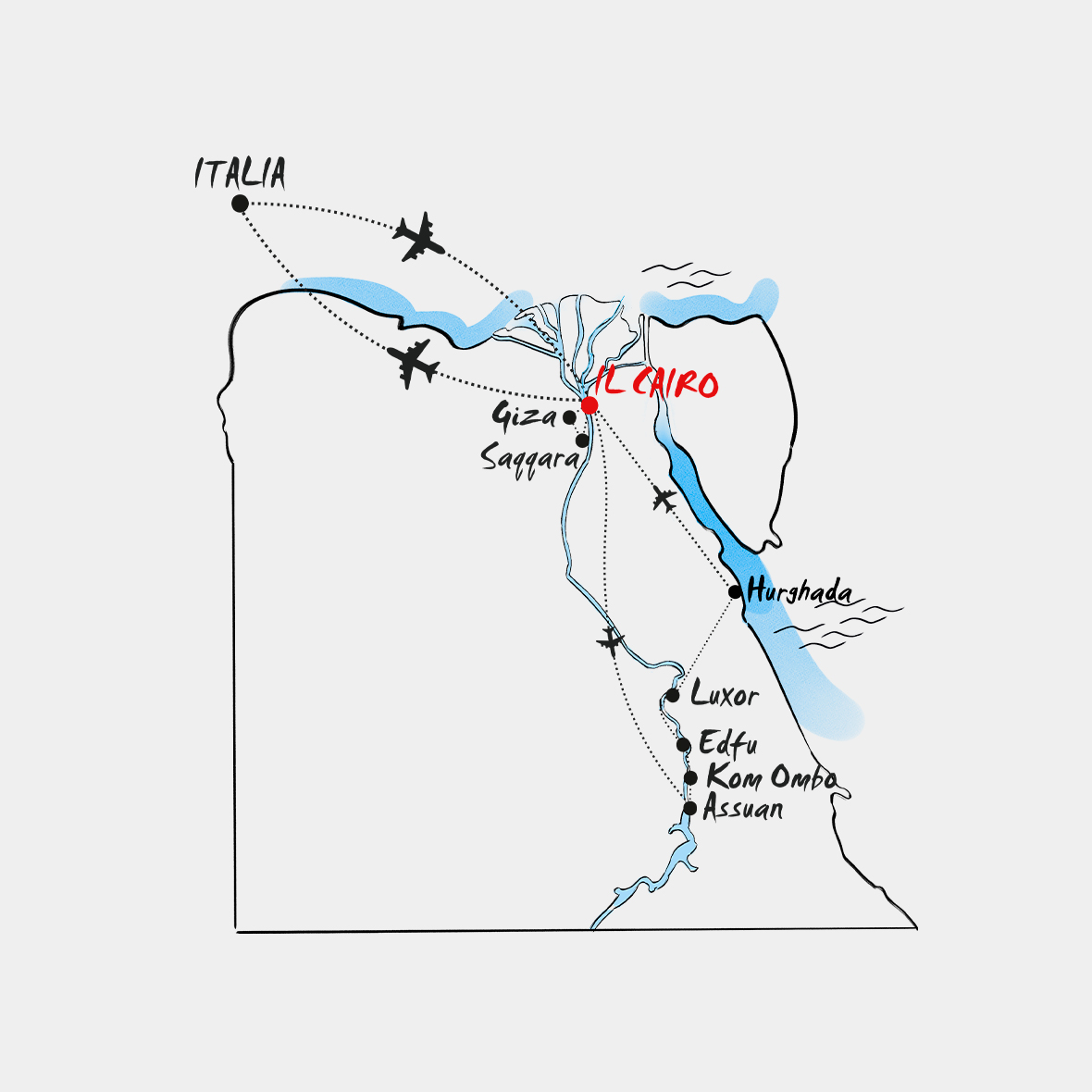 Viaggio Antico Egitto, Nilo e Mar Rosso: tour 11 giorni | Boscolo